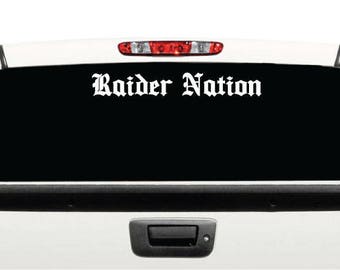Raiders decal | Etsy
