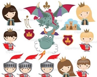 Princess and dragon | Etsy