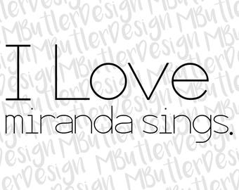Miranda sings | Etsy