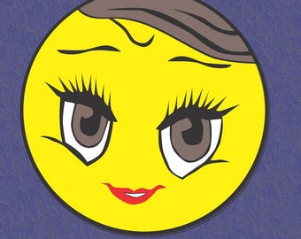 Smiley face magnet | Etsy