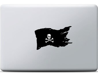 Pirate flag decal | Etsy