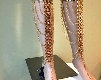 Leg jewelry | Etsy