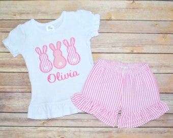 Girl easter shirt | Etsy