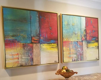 Large framed art | Etsy