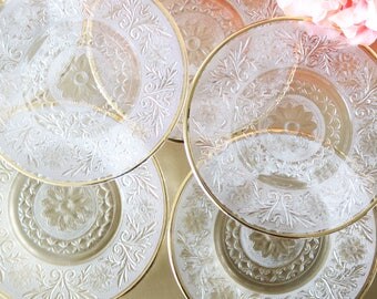 Vintage glass plate | Etsy