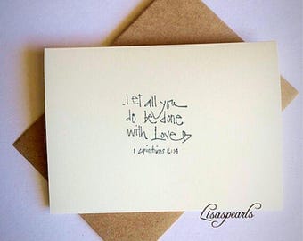 Christian note cards | Etsy