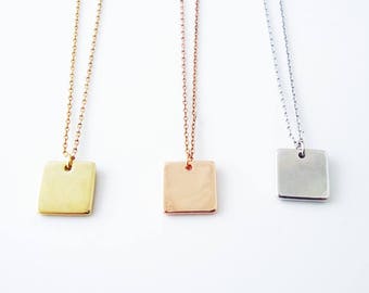 Square pendant | Etsy