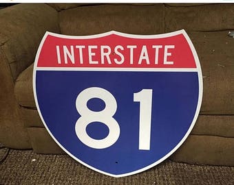 Interstate sign | Etsy