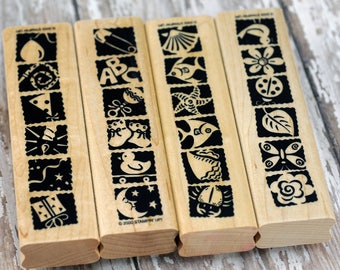 Border rubber stamp | Etsy