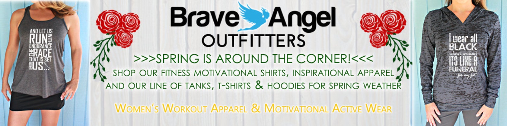 Women's Workout Tank Tops T-Shirts & Fitness by BraveAngelShop