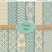 Vintage Blue Digital Paper: Vintage Blue patterns