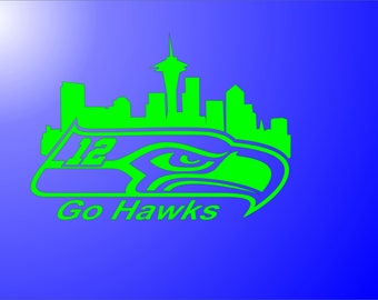 Seahawks wall decal | Etsy