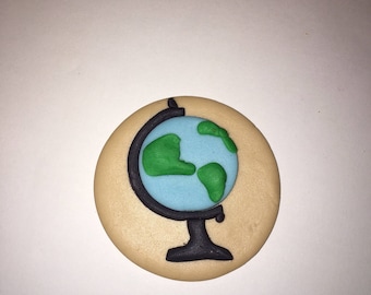 Globe cake topper | Etsy