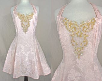 80s pink dress | Etsy