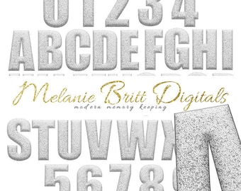 Glitter alphabet | Etsy