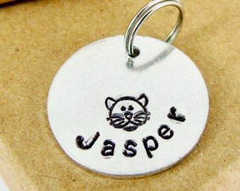 Cat name tags | Etsy