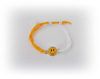 Smiley Face Bracelet Smiley Face String Bracelet Smiley Face