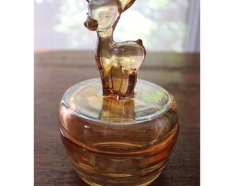 Vanity powder jar | Etsy