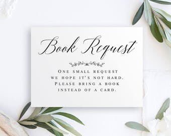 Book request insert | Etsy