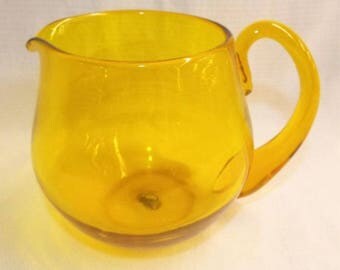 Hand blown pitcher | Etsy