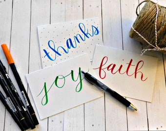 Handwritten cards | Etsy