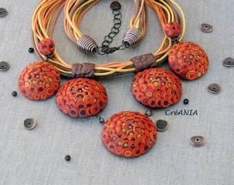 Polymer clay jewelry | Etsy