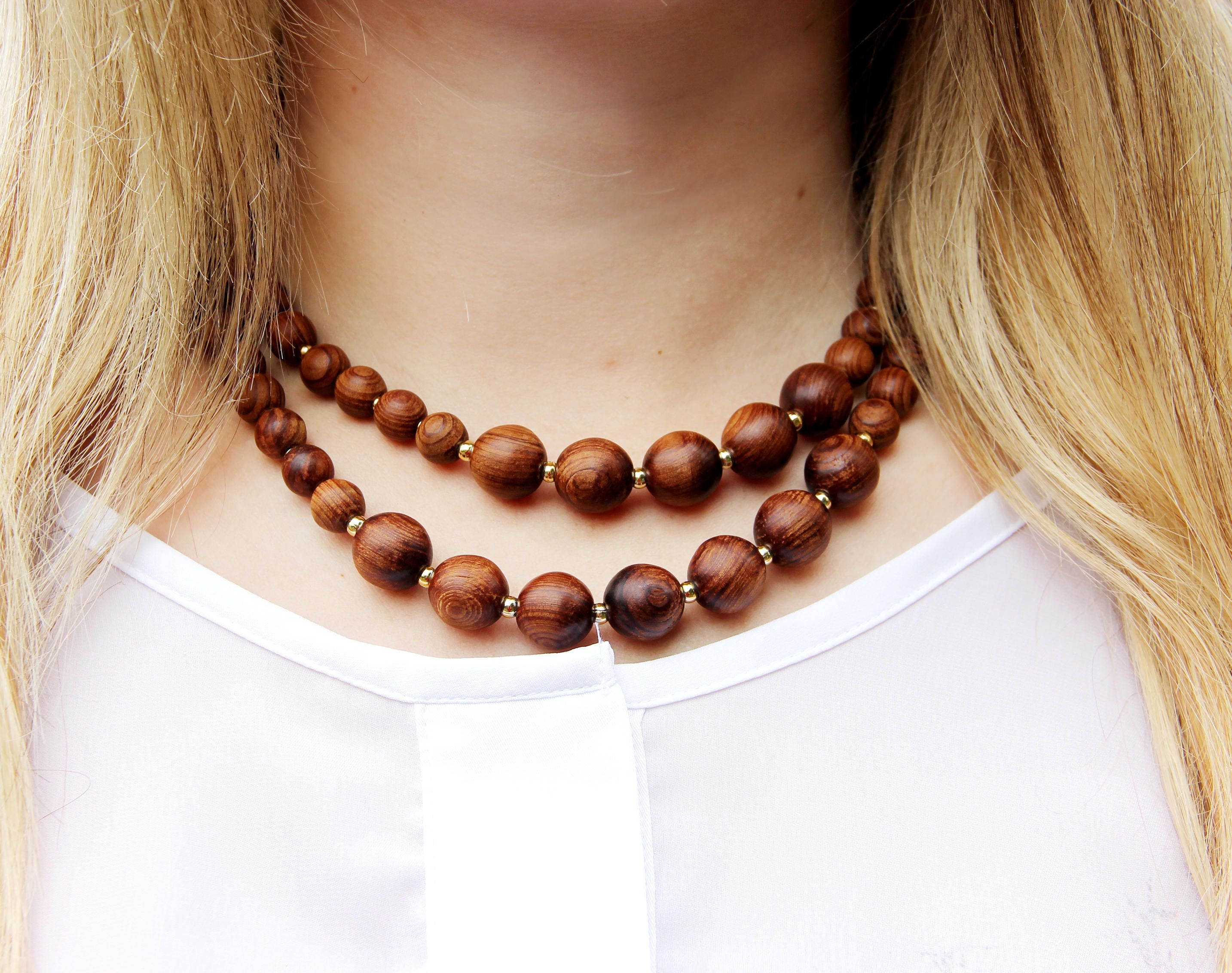 Choker Necklace Wooden Choker african jewelry Wooden jewelry