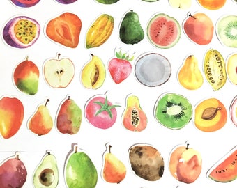 Fruit watercolor | Etsy