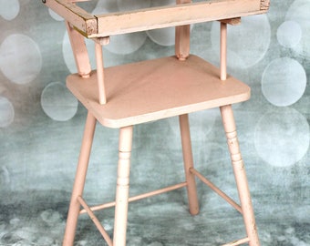 Wooden high chair | Etsy