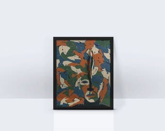 Clay canvas painting | Etsy