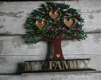 Wooden family tree | Etsy