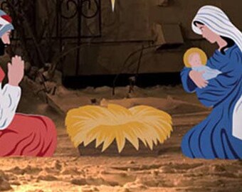 Outdoor nativity | Etsy