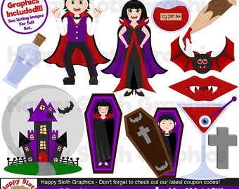 Vampire clipart | Etsy