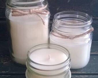 4 fall candles 8 oz. Ball Mason Jar Candles made with 100% Soy