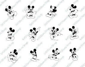 Cartoon mickey mouse | Etsy