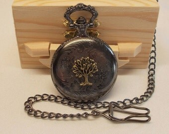 Tree pocket watch | Etsy