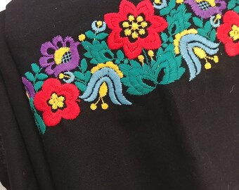 Border print fabric | Etsy