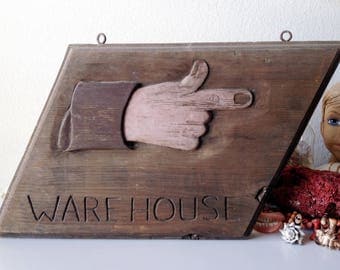 Finger pointing sign | Etsy