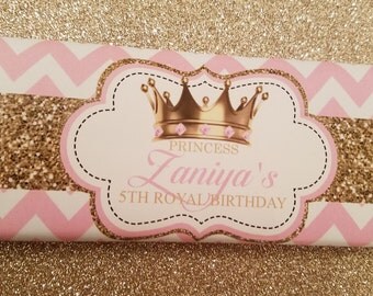 Princess candy bar | Etsy