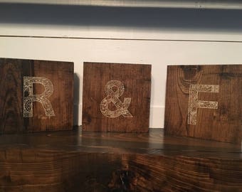 Wood block letters | Etsy