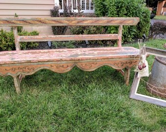 Hand painted bench | Etsy