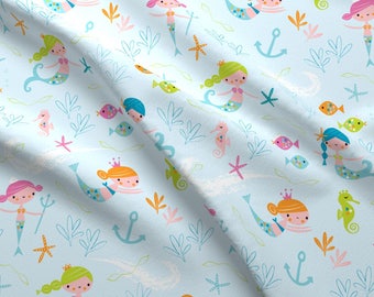 Mermaid fabric | Etsy