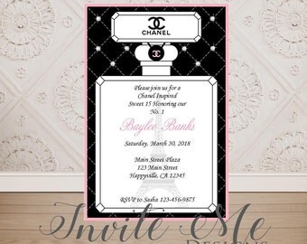 Chanel invitation | Etsy