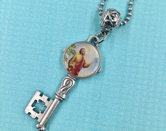 Key of heaven medal | Etsy