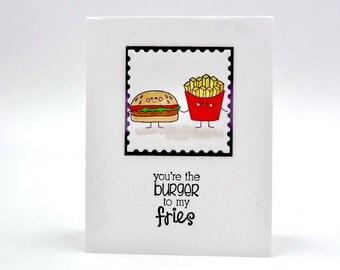 Burger and fries | Etsy
