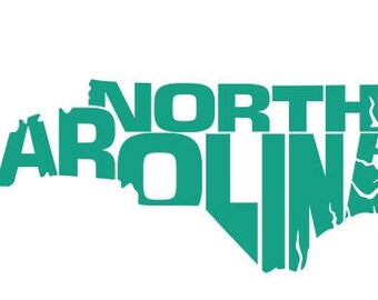 North carolina decal | Etsy