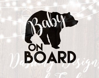 Baby on board svg | Etsy