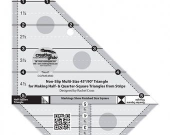 Quilt Ruler Creative Grids Multi-Size 2 Peaks in 1 6 inch