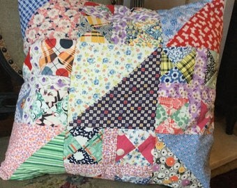 Patchwork pillow | Etsy