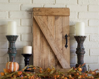 Mini barn door decor | Etsy